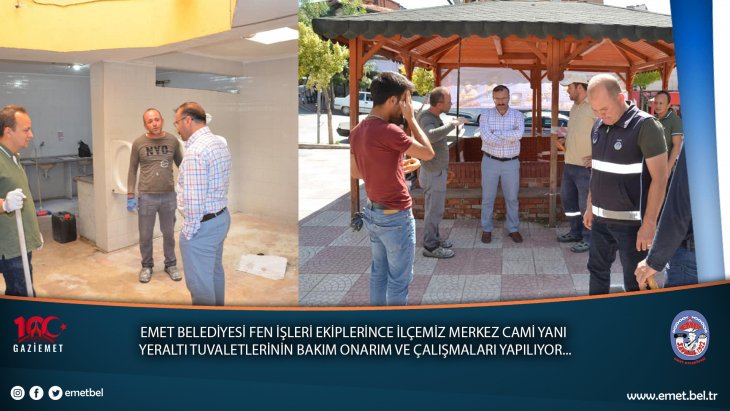 EMET BELEDİYESİ FEN İŞLERİ EKİPLERİNCE İLÇEMİZ MERKEZ CAMİ YANI YERALTI ... EMET BELEDİYESİ FEN İŞLERİ EKİPLERİNCE İLÇEMİZ MERKEZ CAMİ YANI YERALTI ...